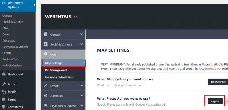 How to set the location of a property on the map - WP Rentals Help