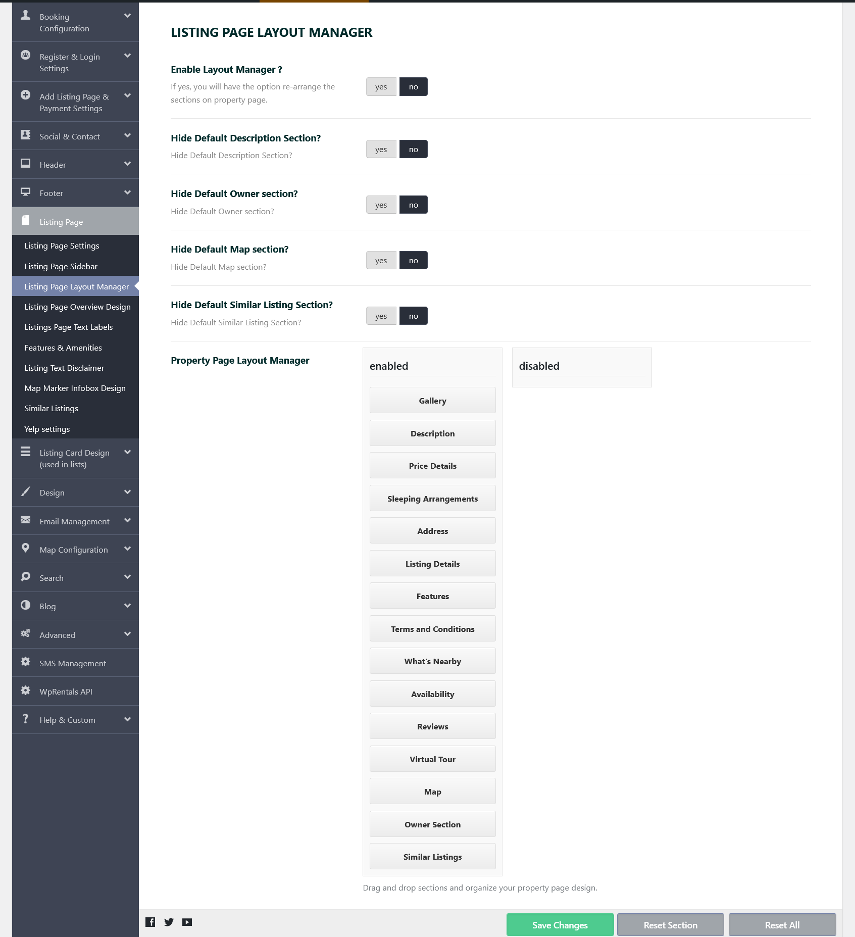 How to work with the Listing Page Layout Manager - WP Rentals Help